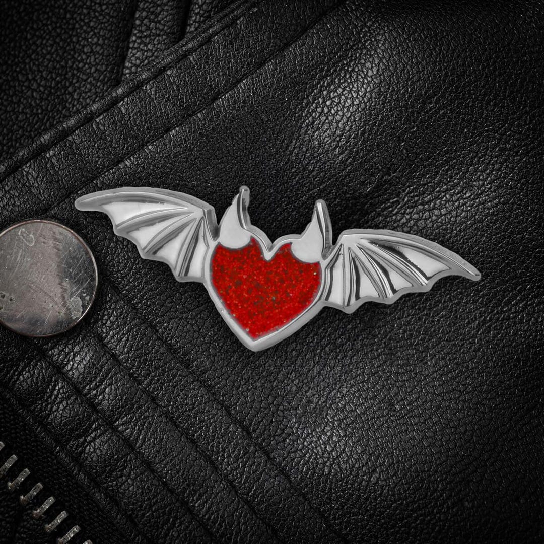 Devil Heart With Wings Enamel Pin Red Heart Horns Gothic Accessories ...