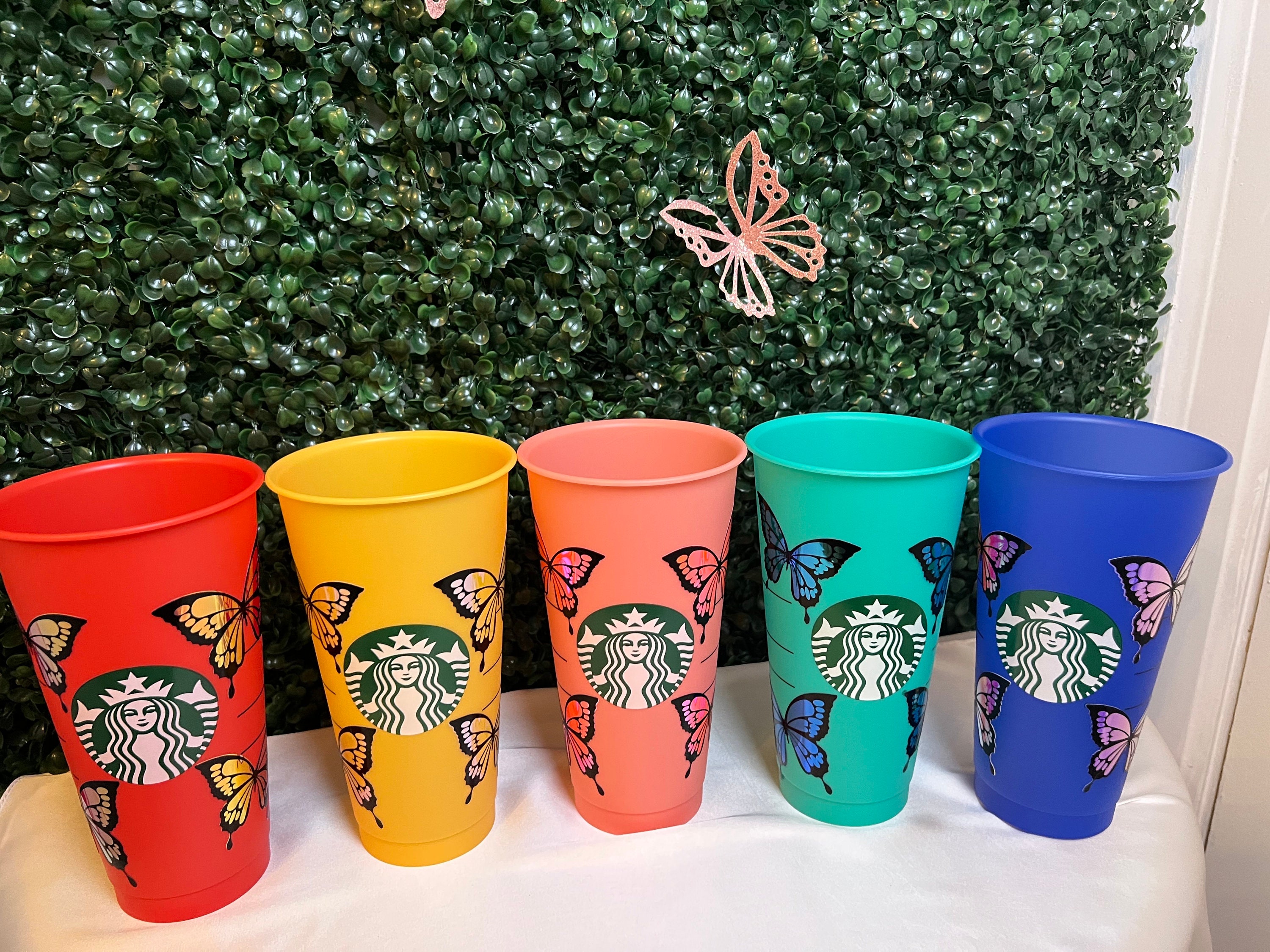 Limited Edition Color Changing Starbucks Cup Butterfly - Etsy