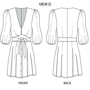 Sia Dress PDF Sewing Pattern - Etsy UK