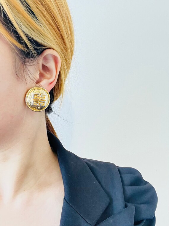 Givenchy Vintage Textured Large 4G Logo Monogram Reli… - Gem