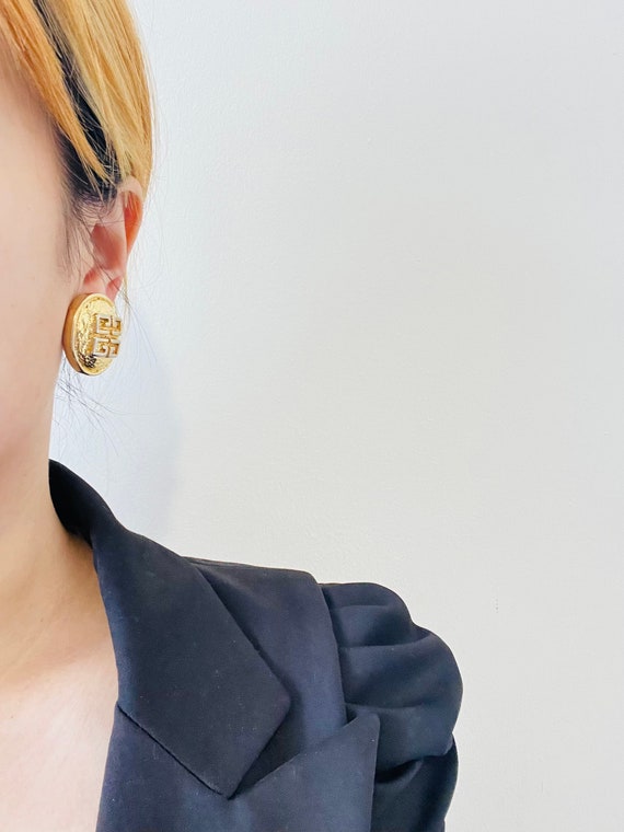 Givenchy Vintage Textured Large 4G Logo Monogram Reli… - Gem