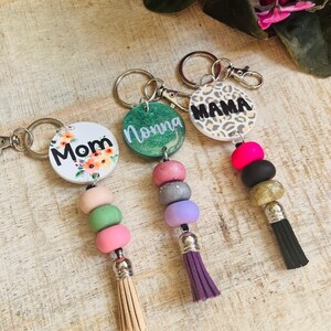 Mothers Day Gift, Mama Keychain, Mama Key Ring, New Mom Gift, Nonna ...