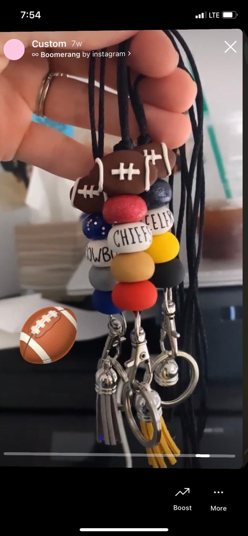NFL Keychain Nfl Lanyard Football Lanyard Sports Lanyard - Etsy