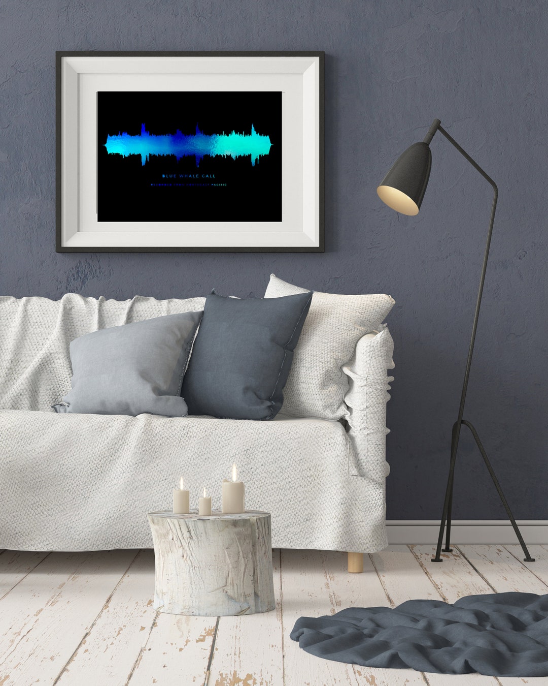 Blue Whale Call Spectrogram, Sound Wave Art, Spectrogram, Printable ...