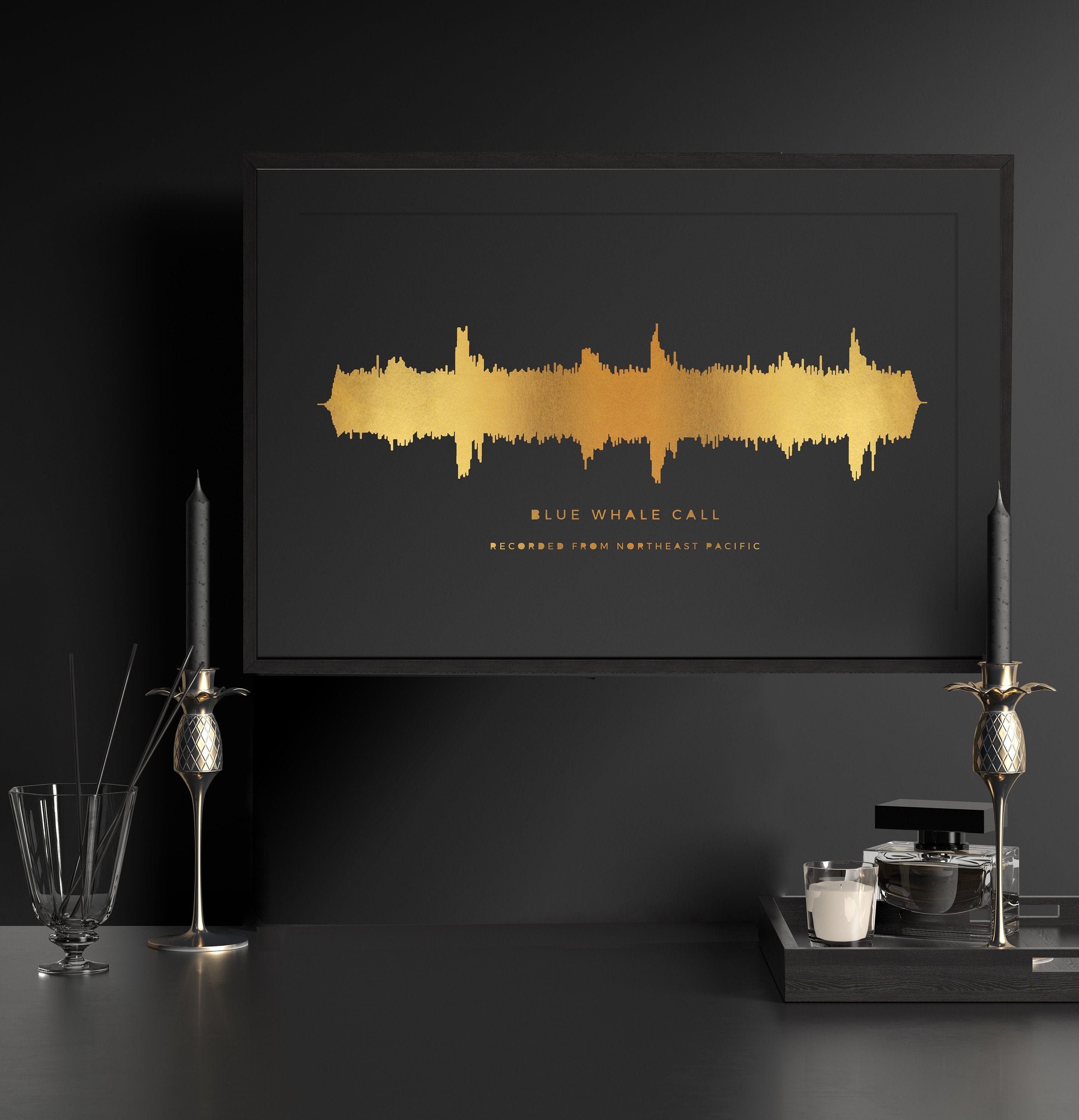 Blue Whale Call Spectrogram, Sound Wave Art, Spectrogram, Printable ...