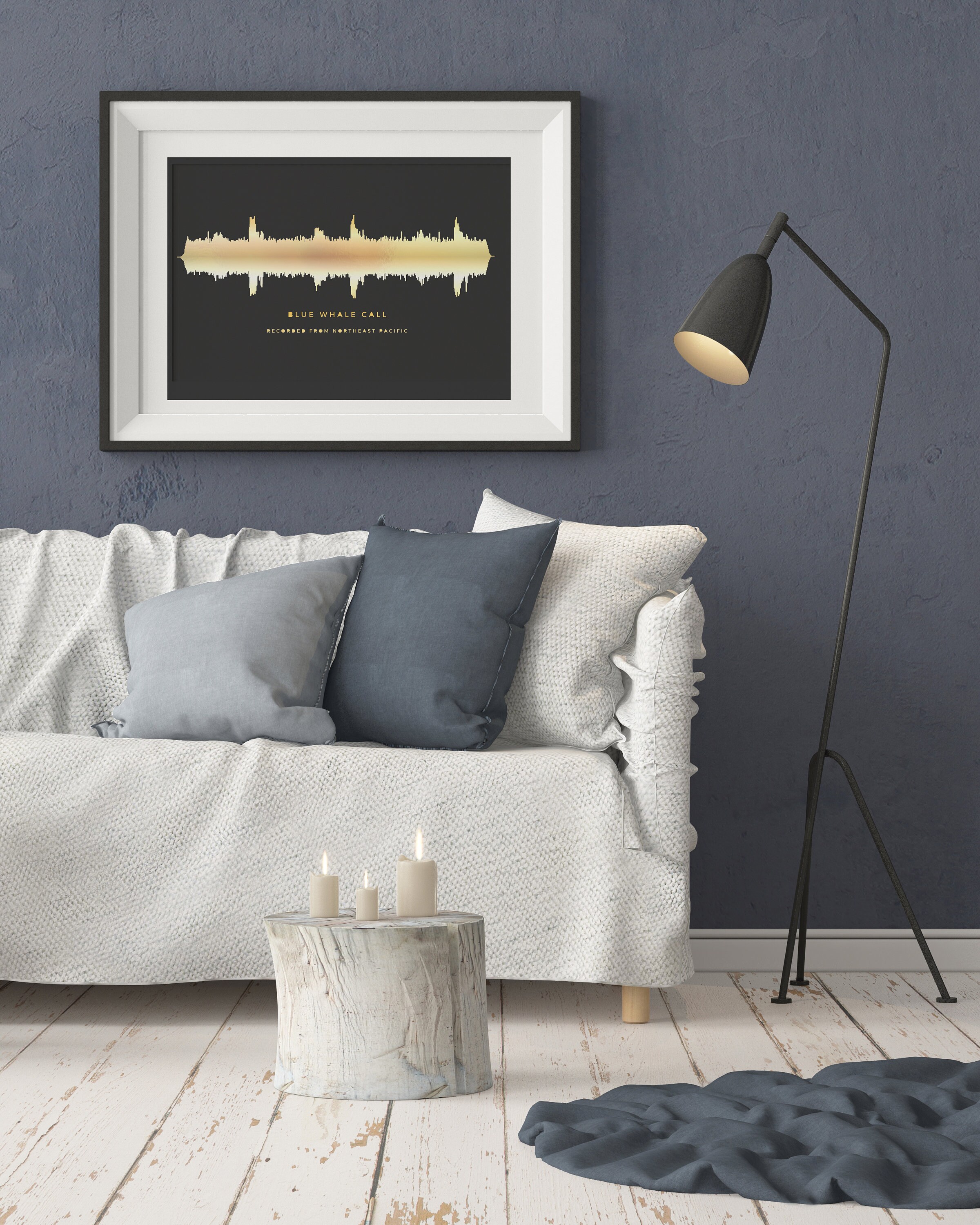 Blue Whale Call Spectrogram, Sound Wave Art, Spectrogram, Printable ...