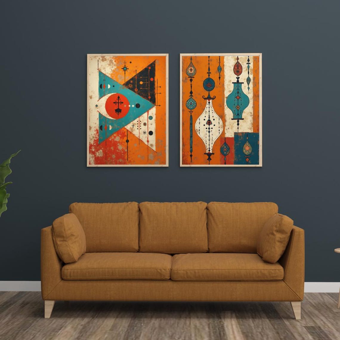 Amazigh Berber Symbols, Moroccan Tribal Print, Minimalist Boho Wall Art ...
