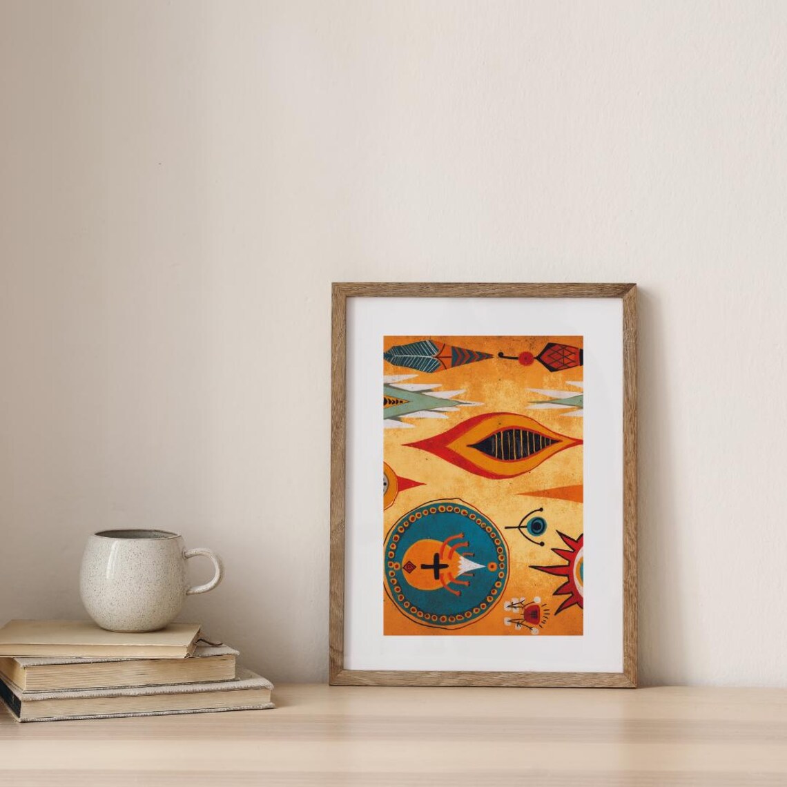 Amazigh Berber Symbols, Moroccan Tribal Print, Minimalist Boho Wall Art ...