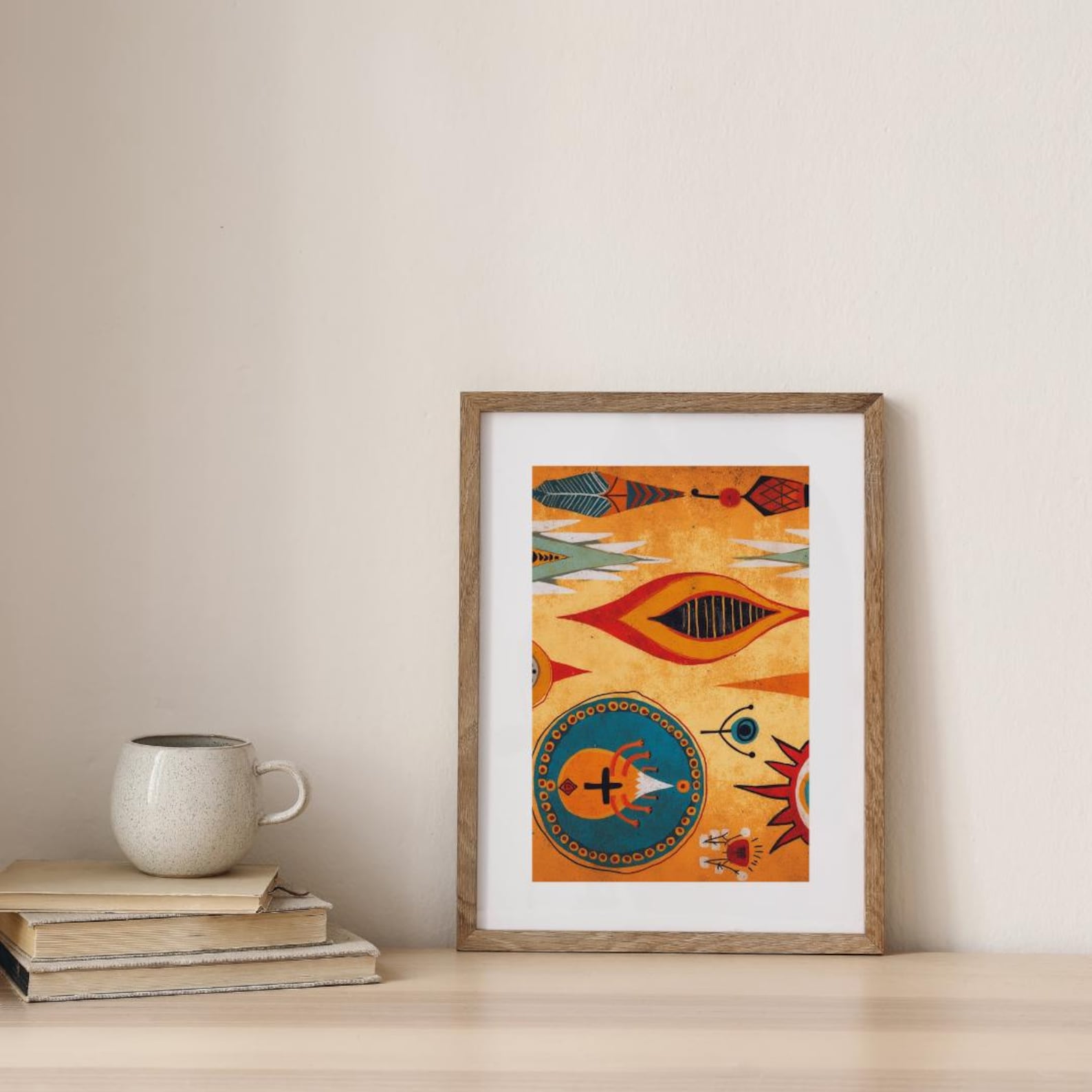 Amazigh Berber Symbols, Moroccan Tribal Print, Minimalist Boho Wall Art ...