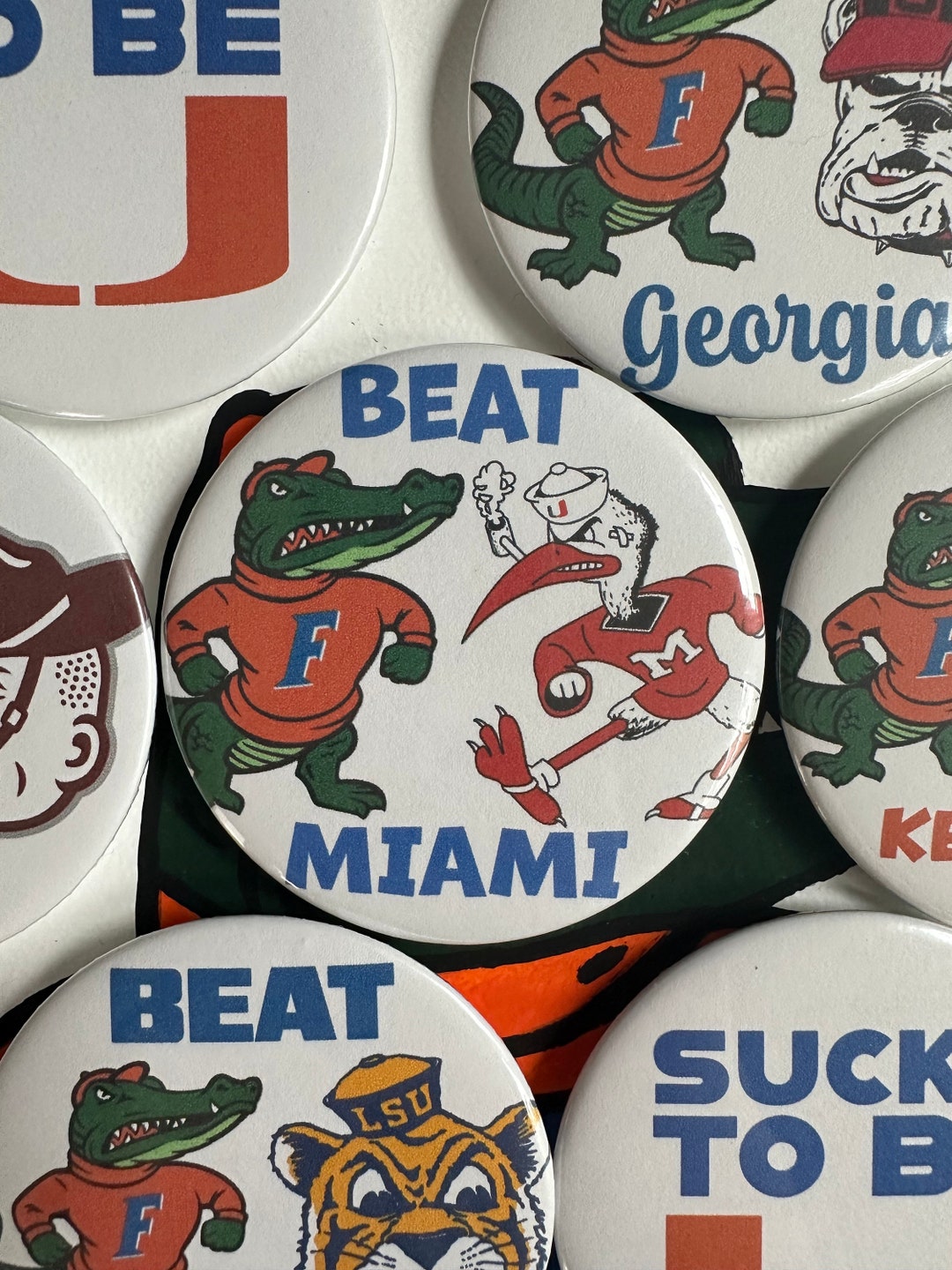University of Florida Beat University of Miami Gameday Button - Etsy