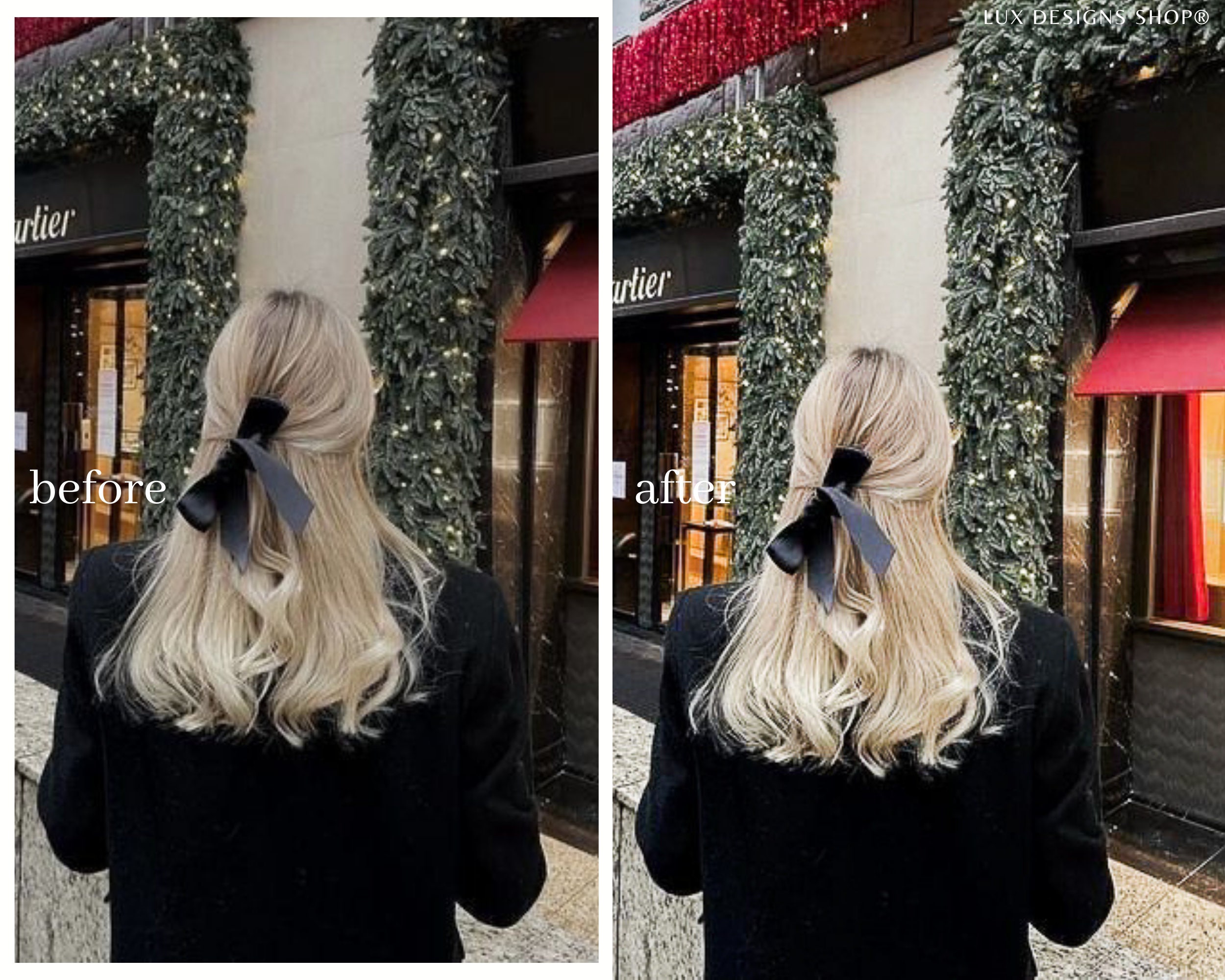 5 Christmas Presets LR Mobile Presets Luxury Holiday Photo - Etsy