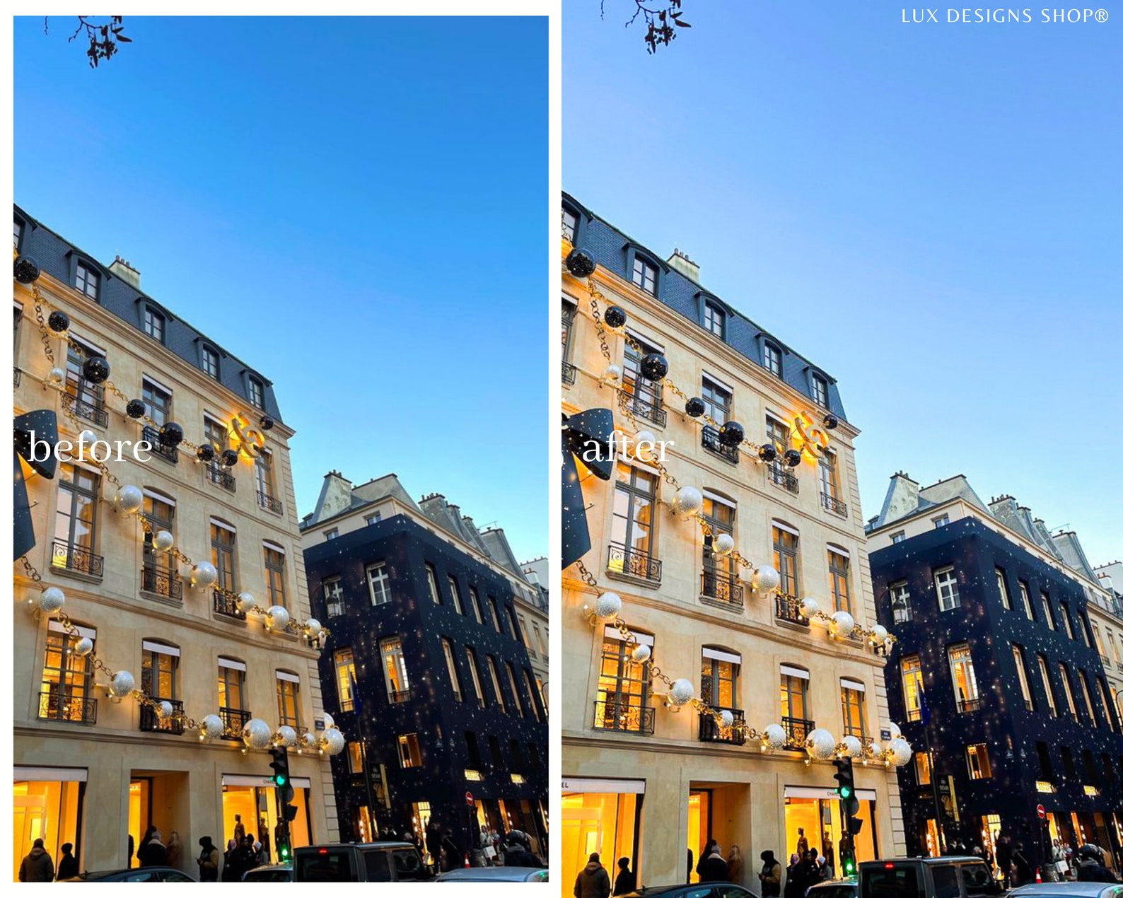 5 Christmas Presets LR Mobile Presets Luxury Holiday Photo - Etsy