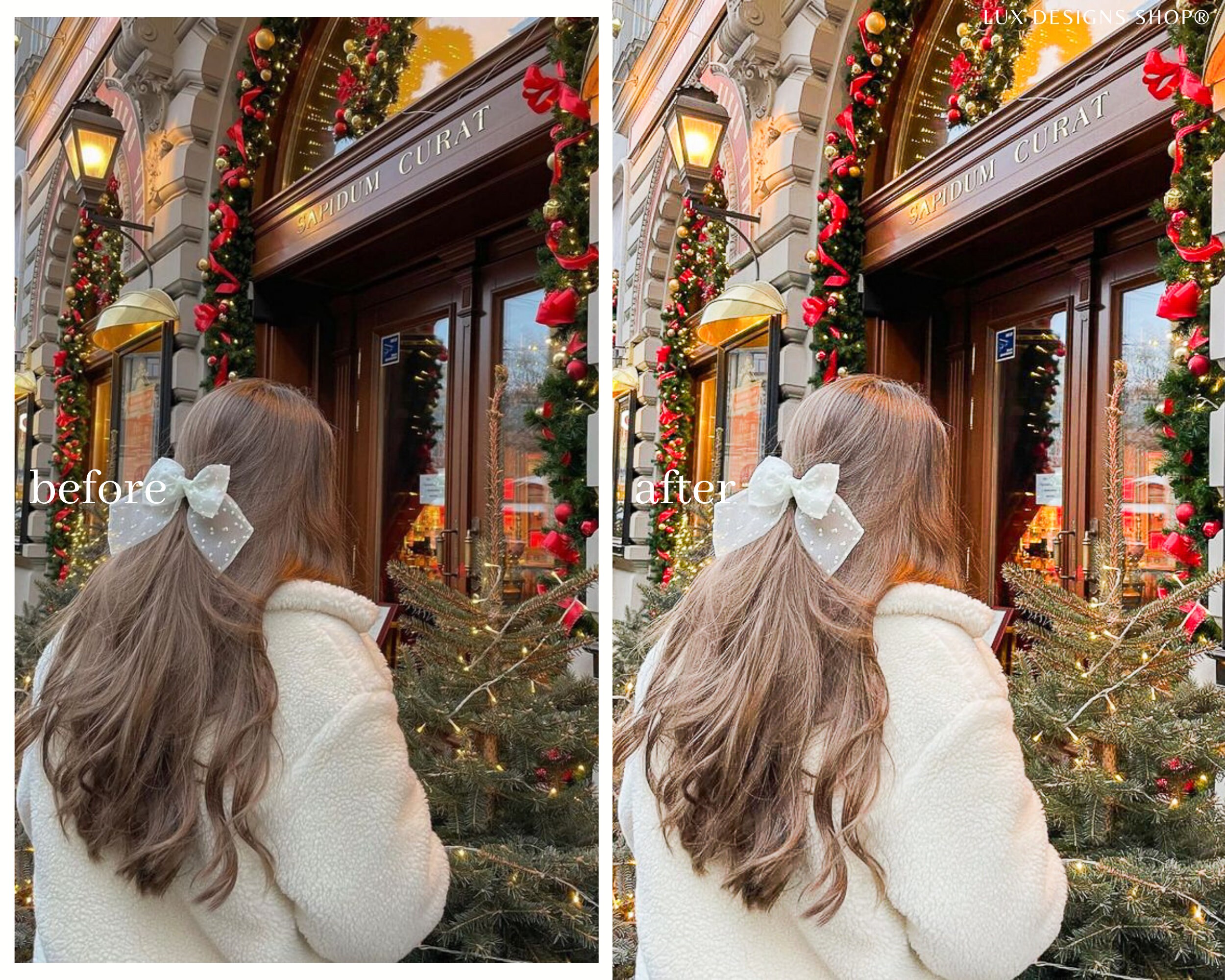 5 Christmas Presets LR Mobile Presets Luxury Holiday Photo - Etsy