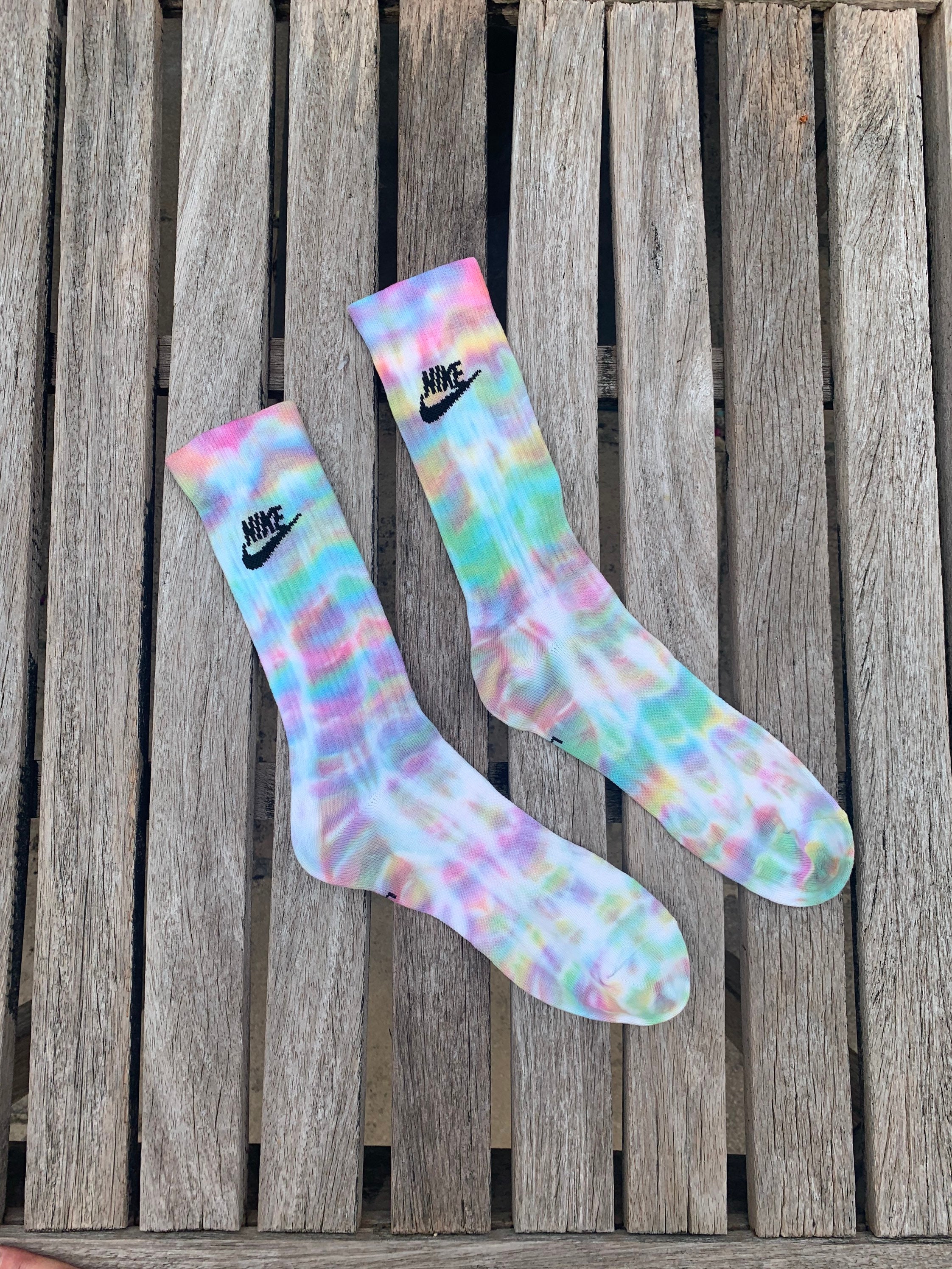 Custom Nike Elite Socks Rainbow
