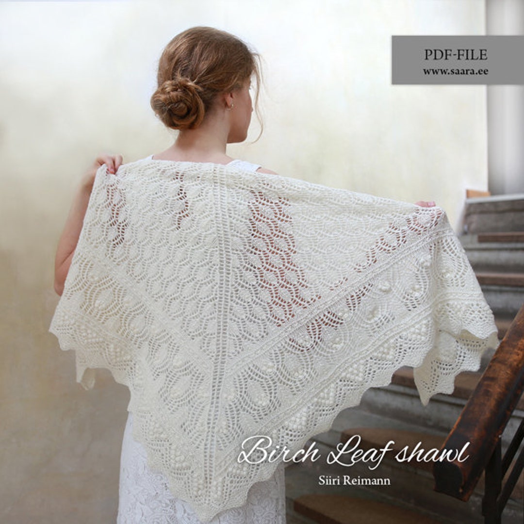 Birch Leaf Shawl - Etsy