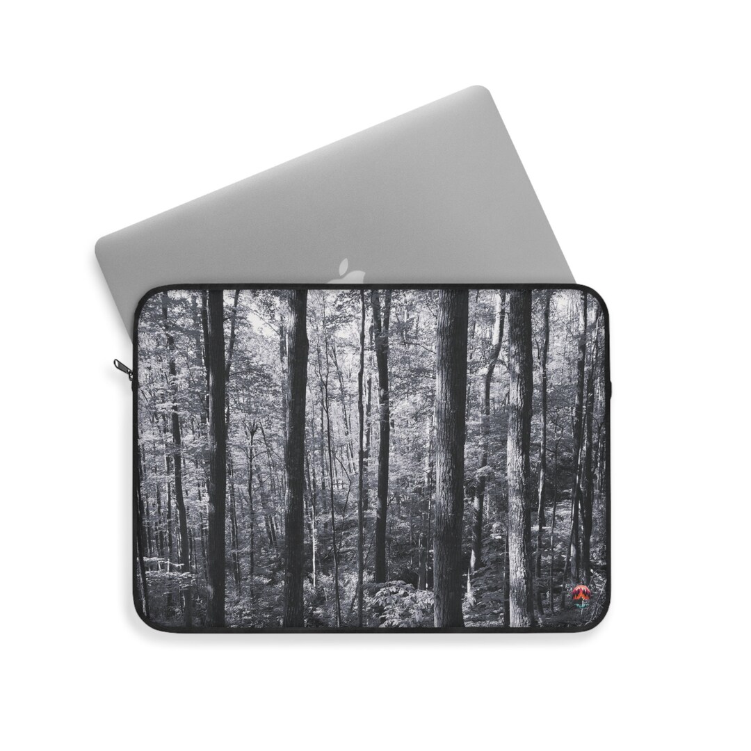 Enchanted Forest: Monochrome Mystique Laptop Sleeve - Etsy