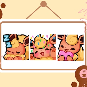 Flareon Emote Bundle / Cute Pokemon Emotes for Twitch and Discord - Etsy