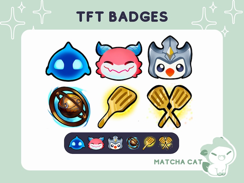 Teamfight Tactics Badges: TFT \streamer Sub/bit Badges (instant ...
