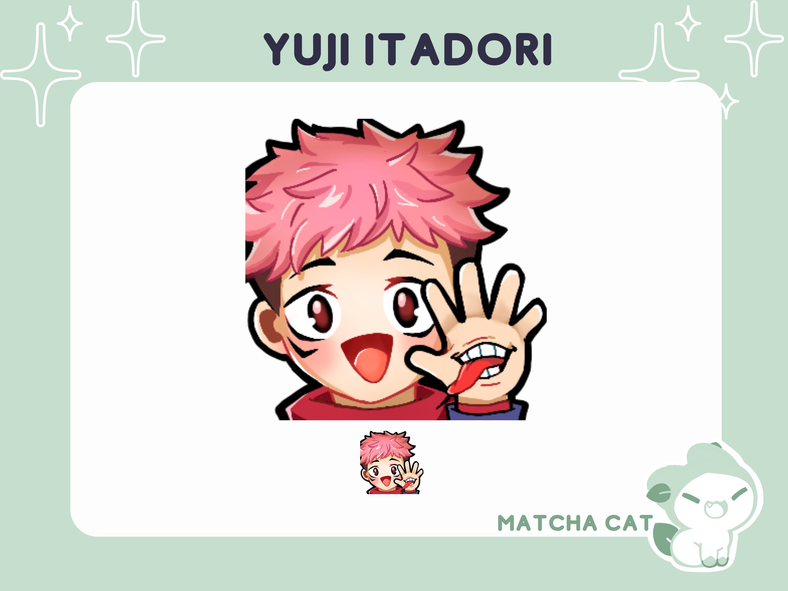 Yuji Wave Emote / JJK Emote / Cute Anime Emote for Twitch and Discord ...