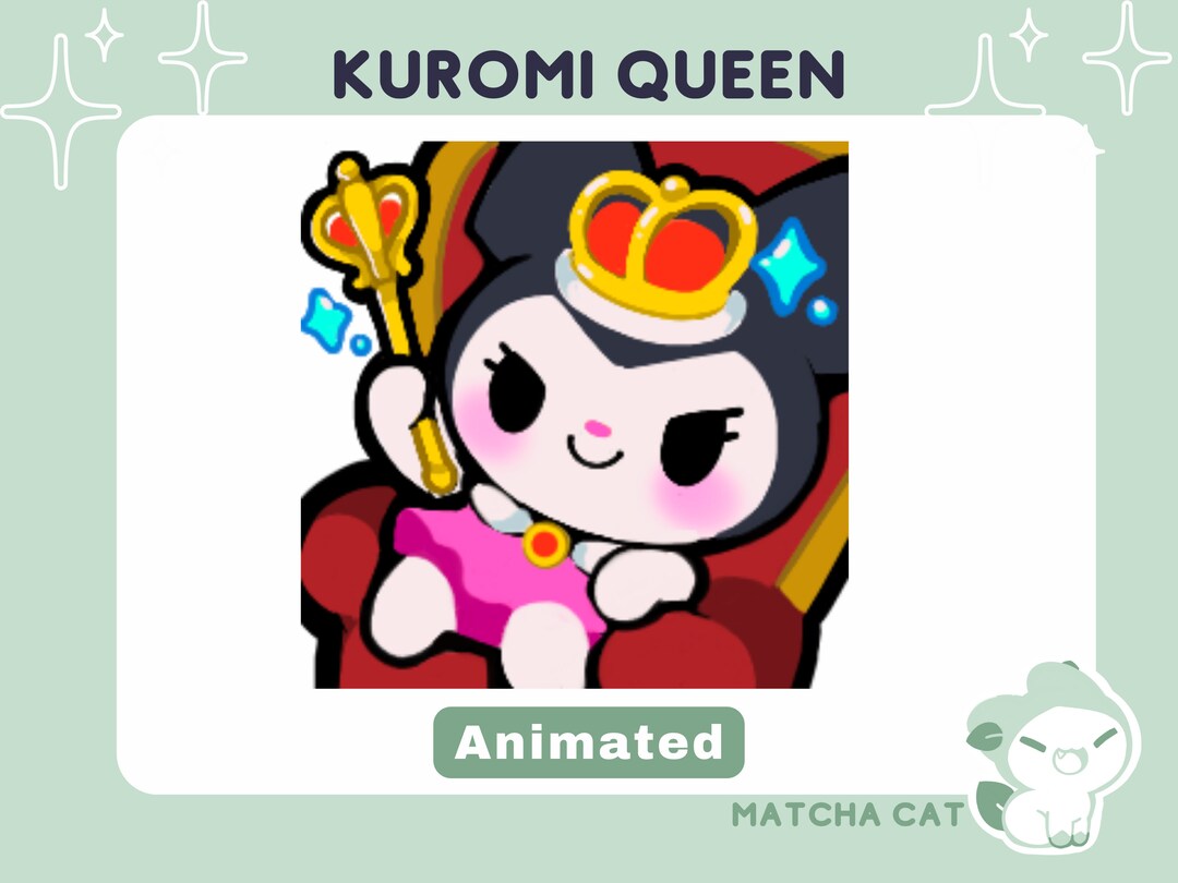 ANIMATED Kawaii Queen Emote / Cute Anime / Emote and Gaming / Streaming ...