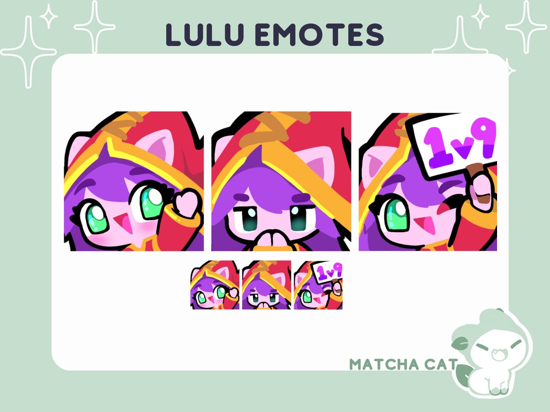 Lulu Emotes / League of Legends / Emotes for Streaming on Twitch ...