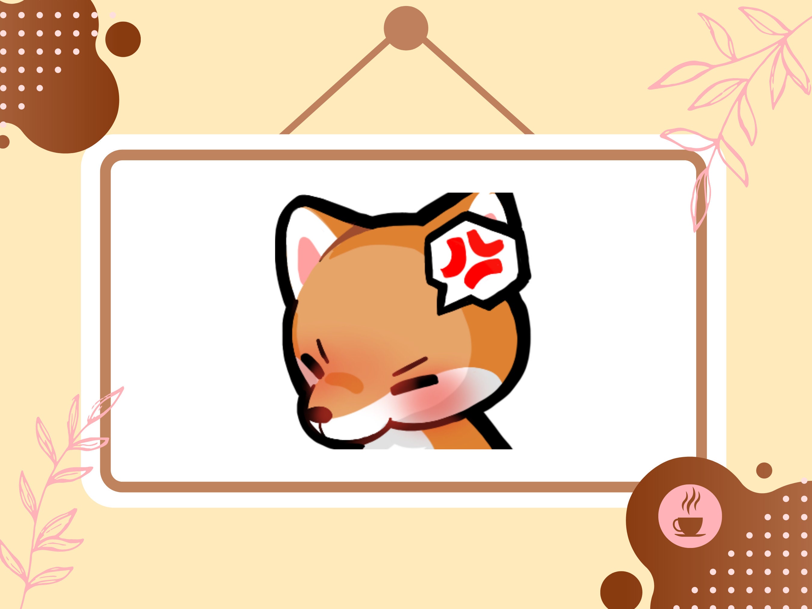 Angry Shiba Emote / Cute Dog Emote / Emote for Twitch and - Etsy Canada