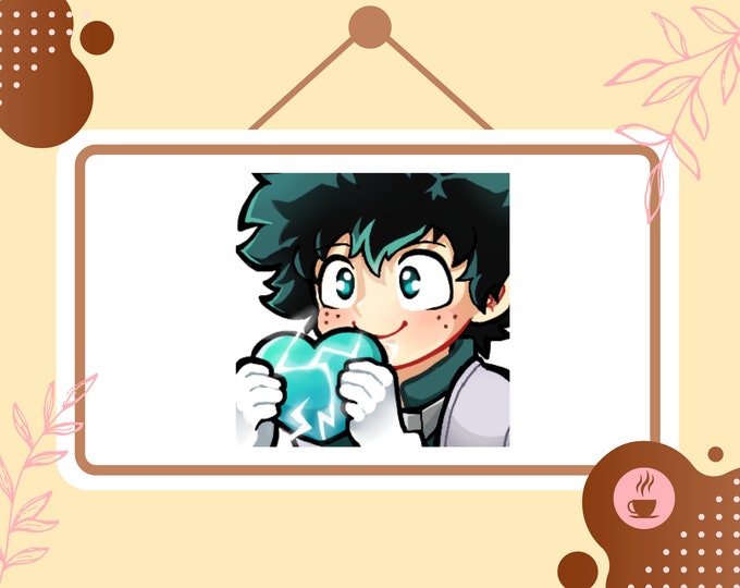 MHA Heart Emote Anime Emote for Twitch and Discord - Etsy