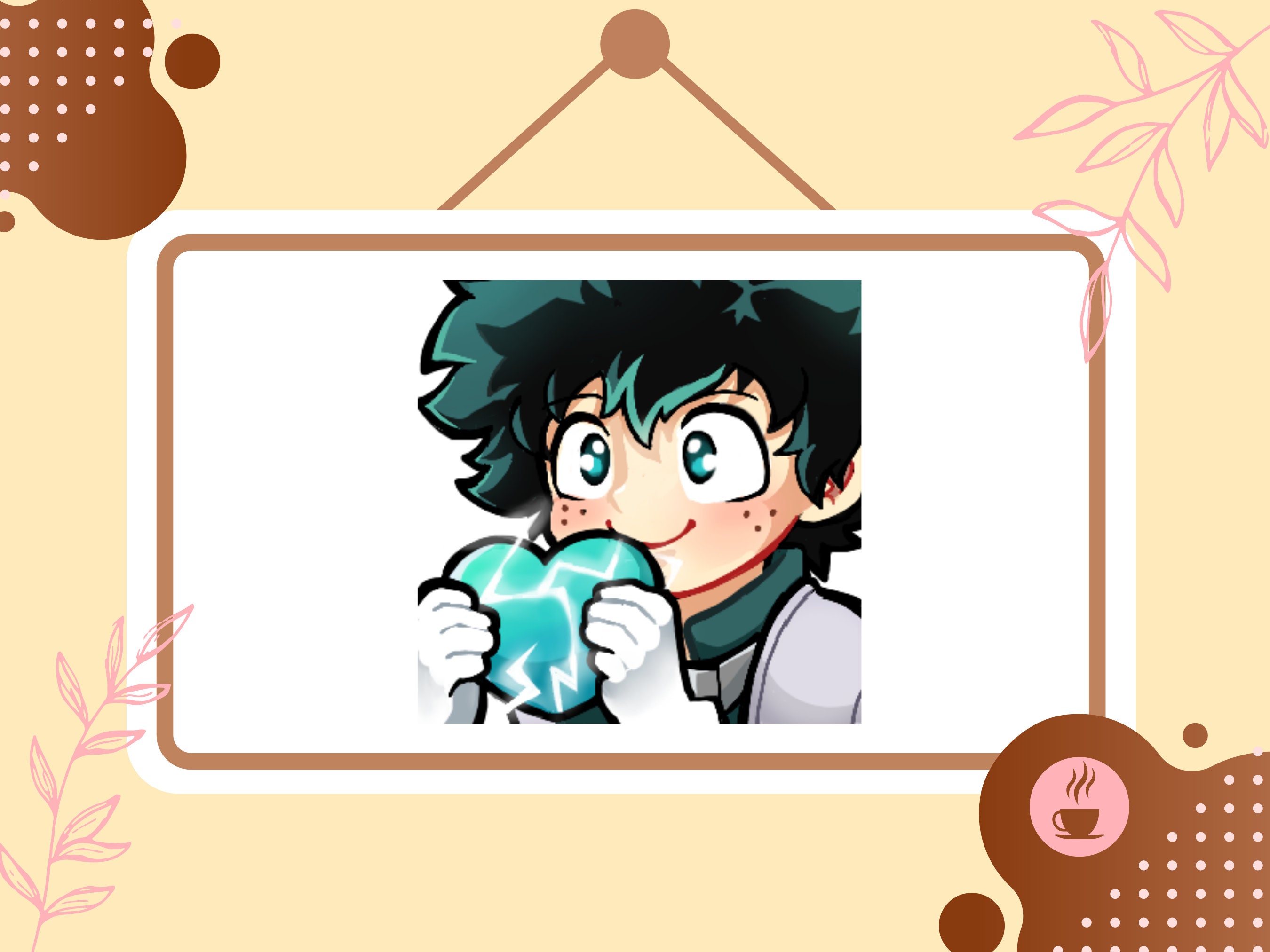 MHA Heart Emote Anime Emote for Twitch and Discord - Etsy Australia