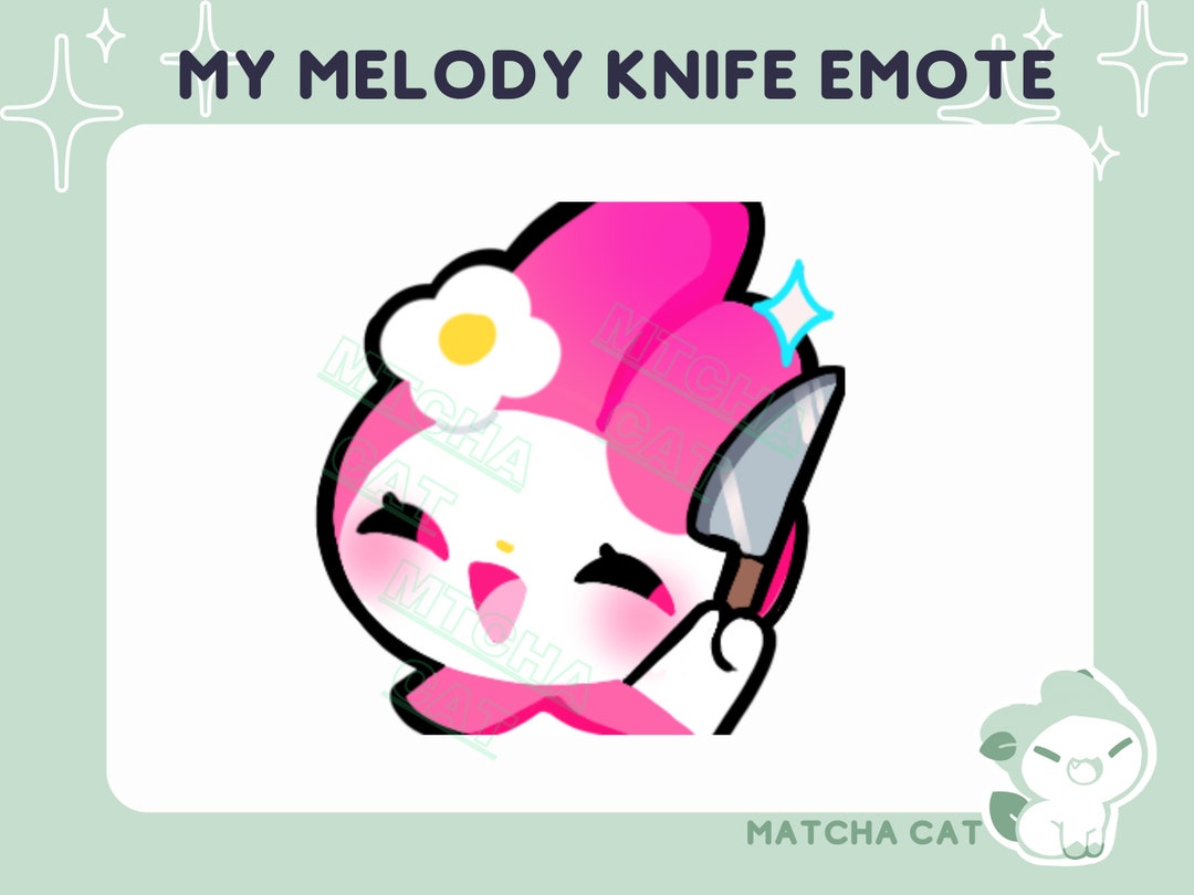 Melody Knife Emote / Cute Emotes for Streaming on Twitch and Discord ...