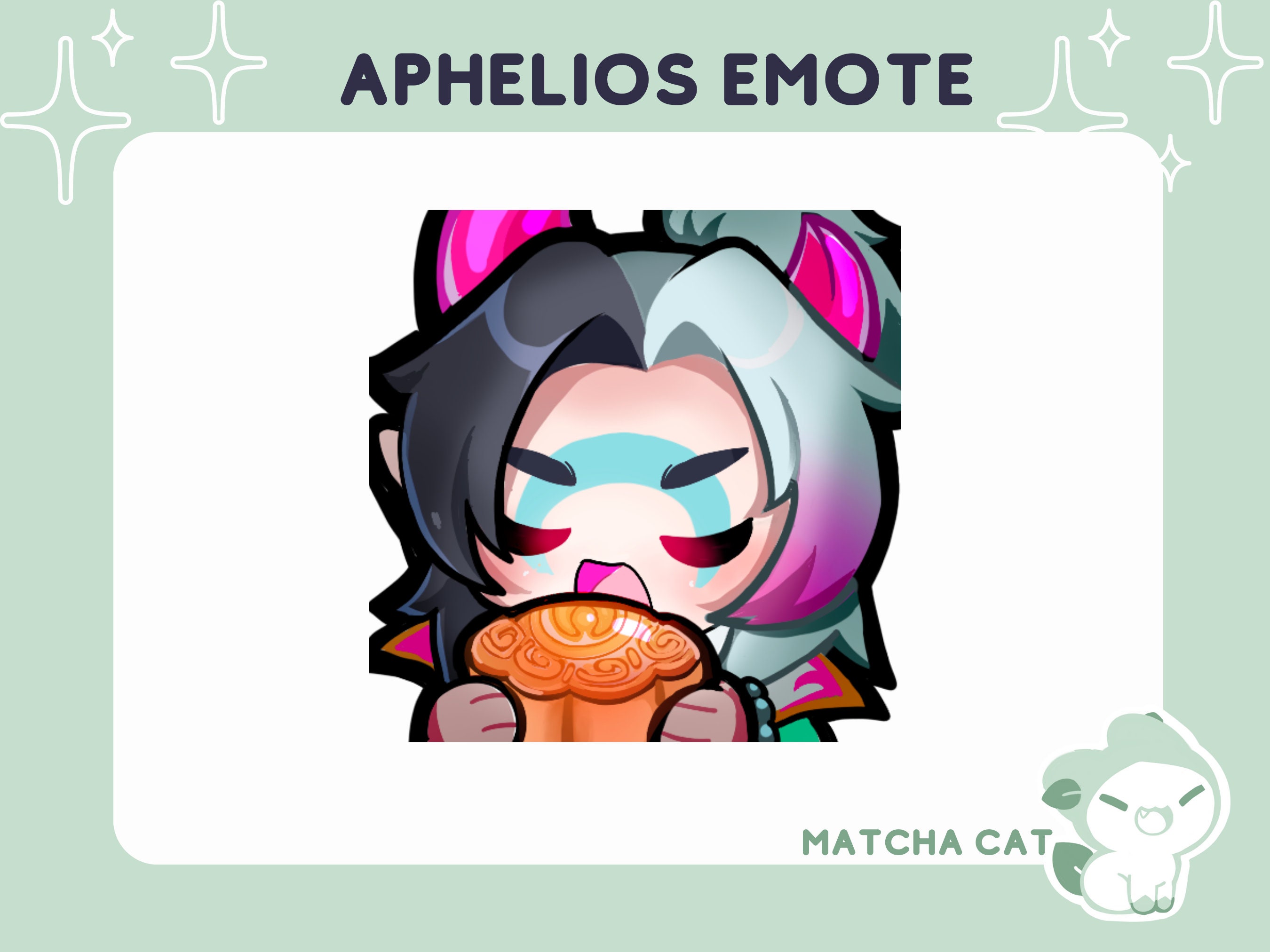 Spirit Blossom Aphelios Mooncake Emote / Cute League of - Etsy