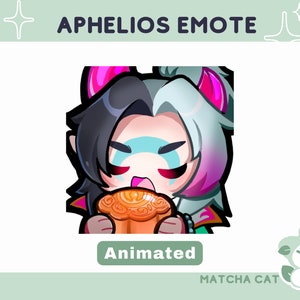 Spirit Blossom Aphelios Moon Cake Emote / Animted Emote for Streaming on Twitch and Discord - Etsy