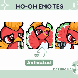 Ho-oh Emote Bundle / Cute Pokemon Emotes for Streaming on Twitch ...