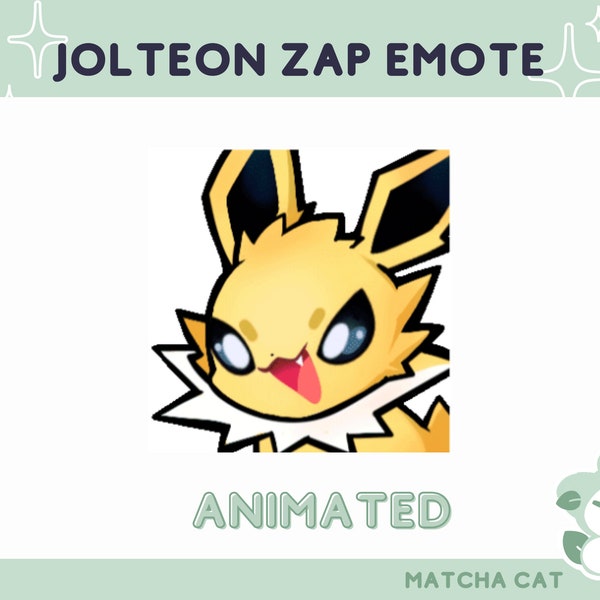 Jolteon Twitch Emotes Etsy Uk