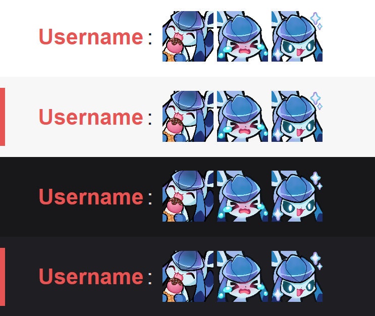 Glaceon Emote Bundle / Cute Pokemon Emotes for Twitch and Discord - Etsy