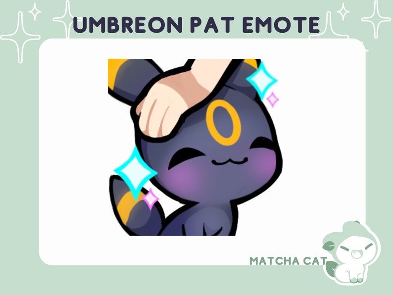 Umbreon Pat Emote / Lindo Pokemon Emote para transmitir en Twitch y ...