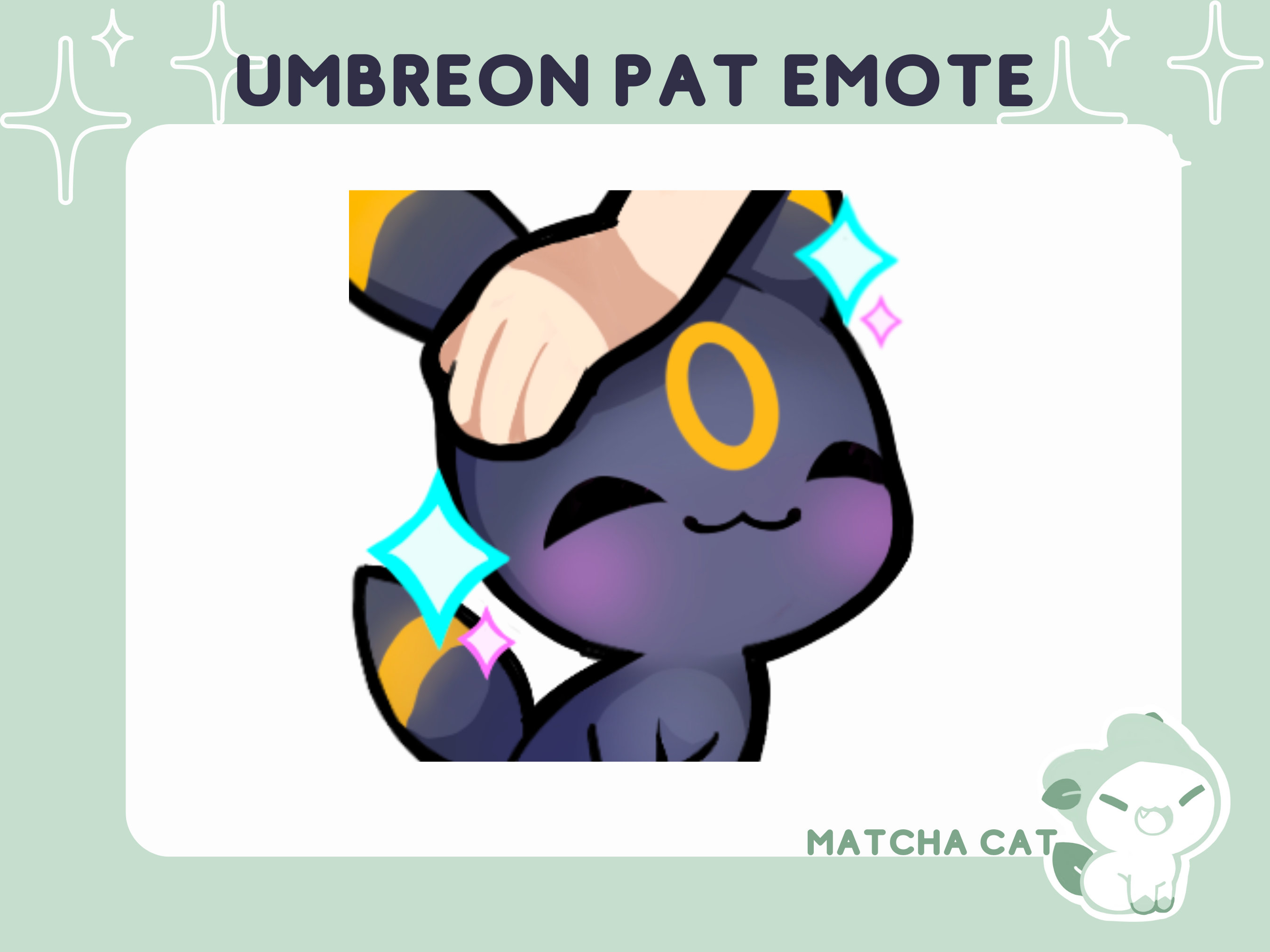 Umbreon Pat Emote / Cute Pokemon Emote for Streaming on Twitch and ...