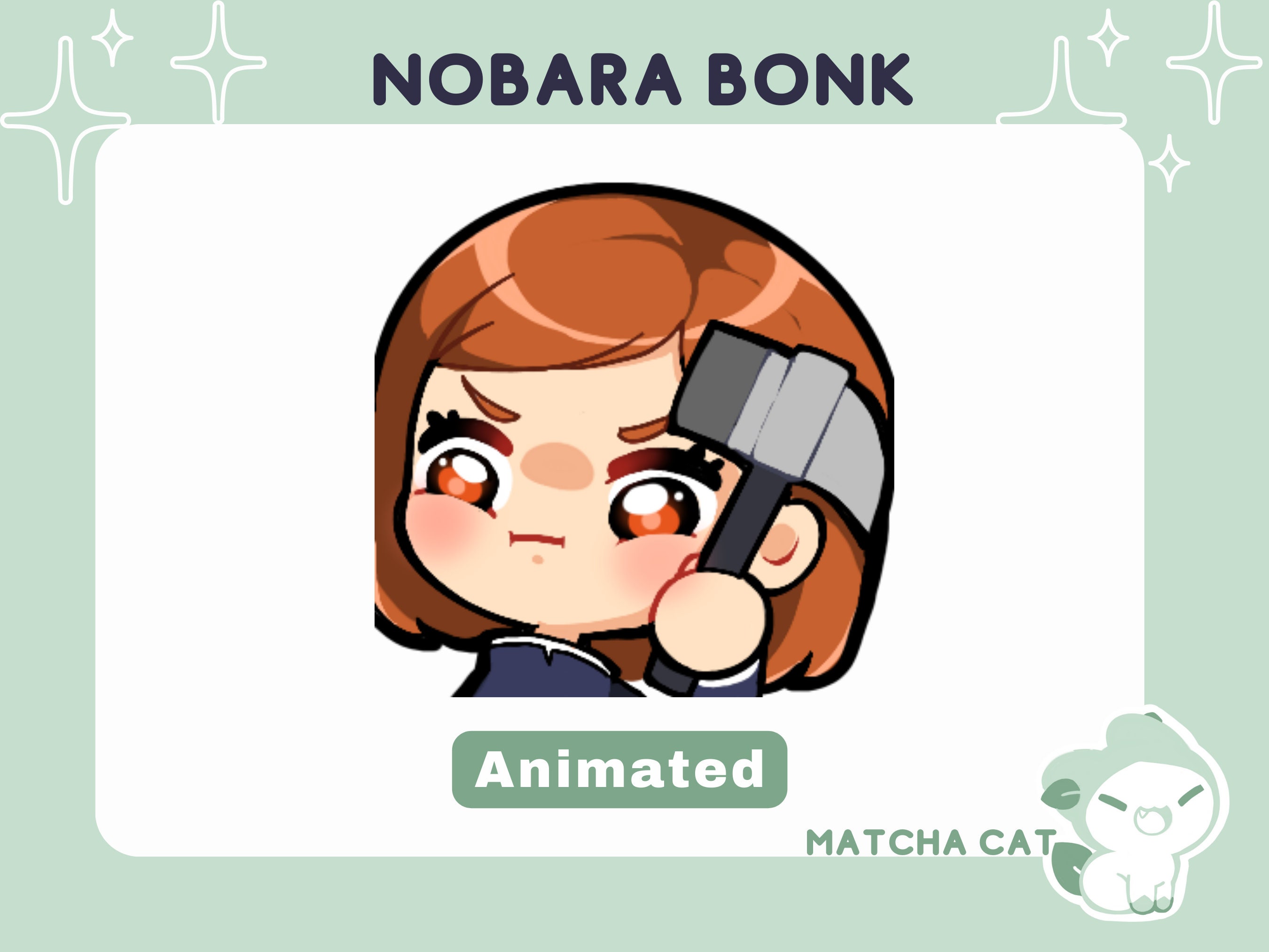 ANIMATED bonk Emote / Cute Anime Emote for Twitch and Discord - Etsy
