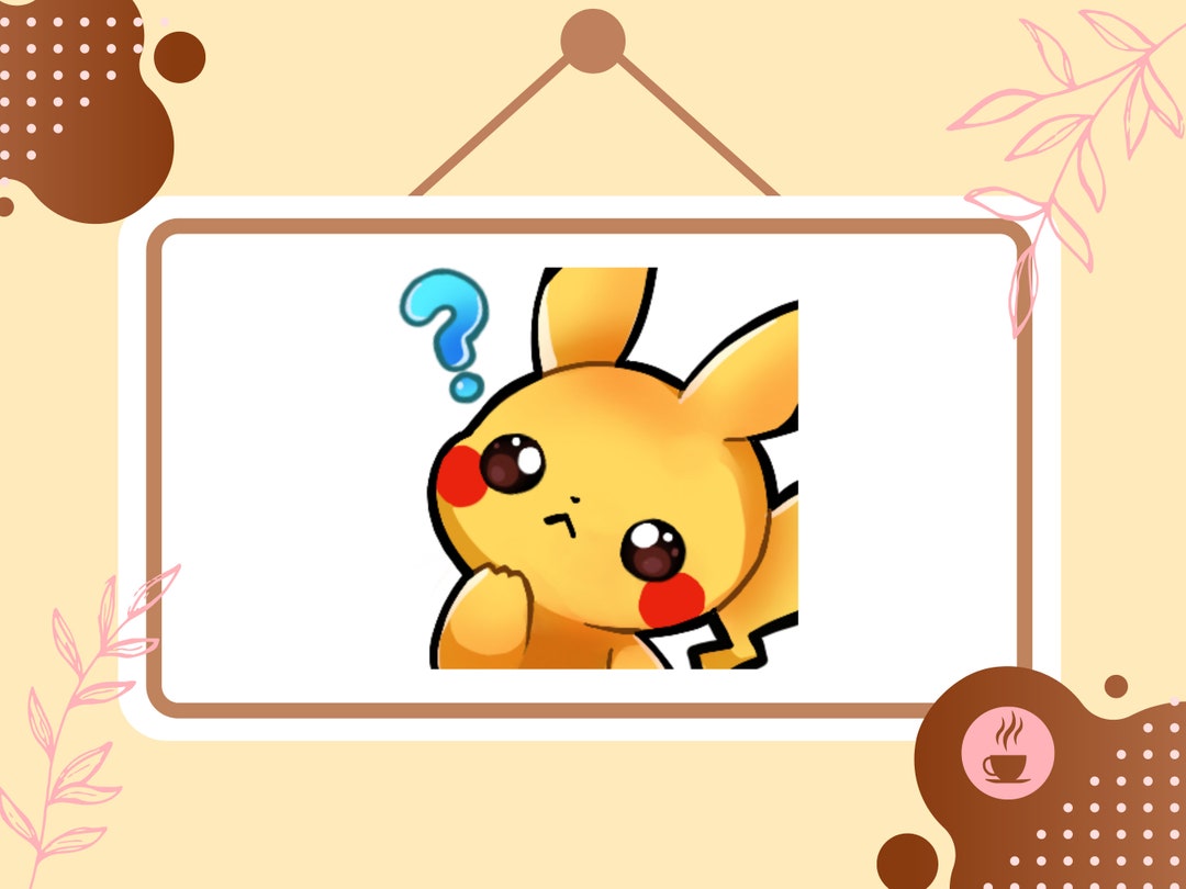 Pikachu Emote / Cute Pokemon Emote for Twitch and Discord - Etsy