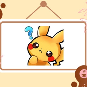 Pikachu Emote / Cute Pokemon Emote for Twitch and Discord - Etsy