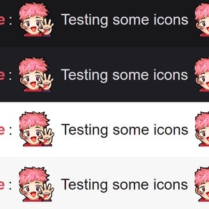 Yuji Wave Emote / JJK Emote / Cute Anime Emote for Twitch and Discord ...