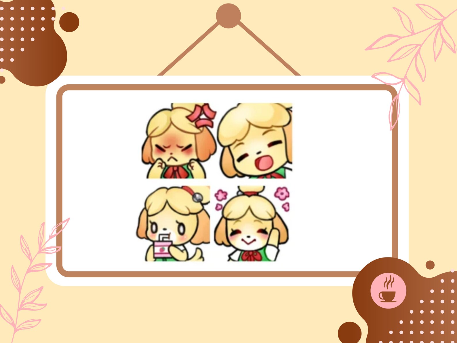 ACNH Isabelle Emote Bundle Animal Crossing Emotes for Twitch and ...