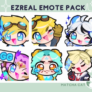 Ezreal Emotes Bundle: League of Legends Twitch/discord Assets (instant ...