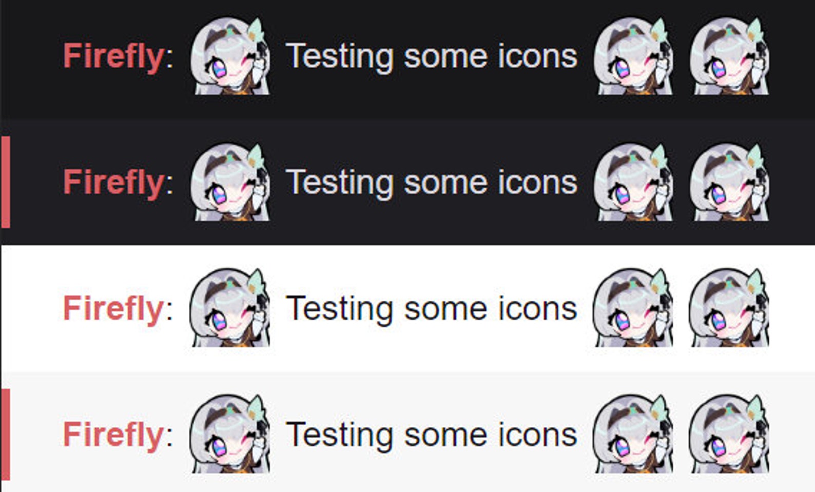 FIREFLY Honkai Star Rail Wave Emote Cute Emote for Streaming on Twitch ...