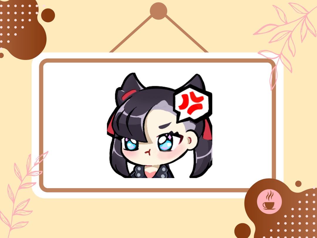 Marnie pout Emote / Cute Pokemon Anime Emote for Twitch and Discord - Etsy