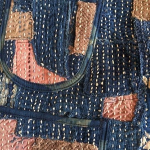 Japanese Handmade Boro Patchwork Vest Unisex Cotton Organic Indigo Dye ...