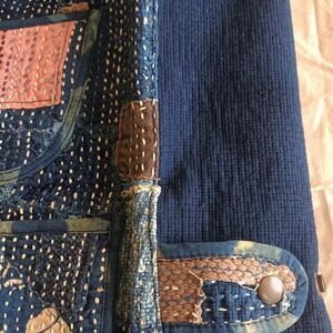 Japanese Handmade Boro Patchwork Vest Unisex Cotton Organic Indigo Dye ...