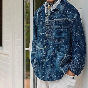 Japanese Indigo Blue Organic Plant Hand Dyed Hand-stitched Sashiko ...