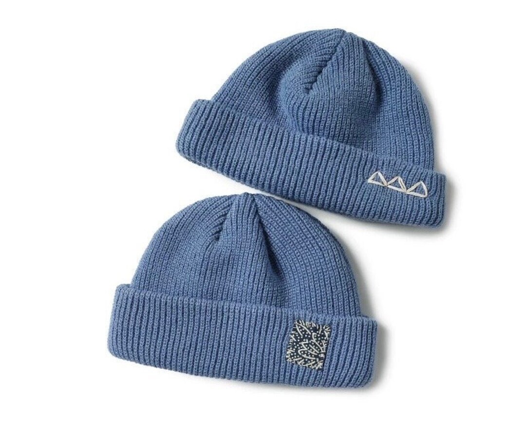 Japanese Indigo Blue Hand-sewn Beanie Unisex Kofu Sashiko - Etsy