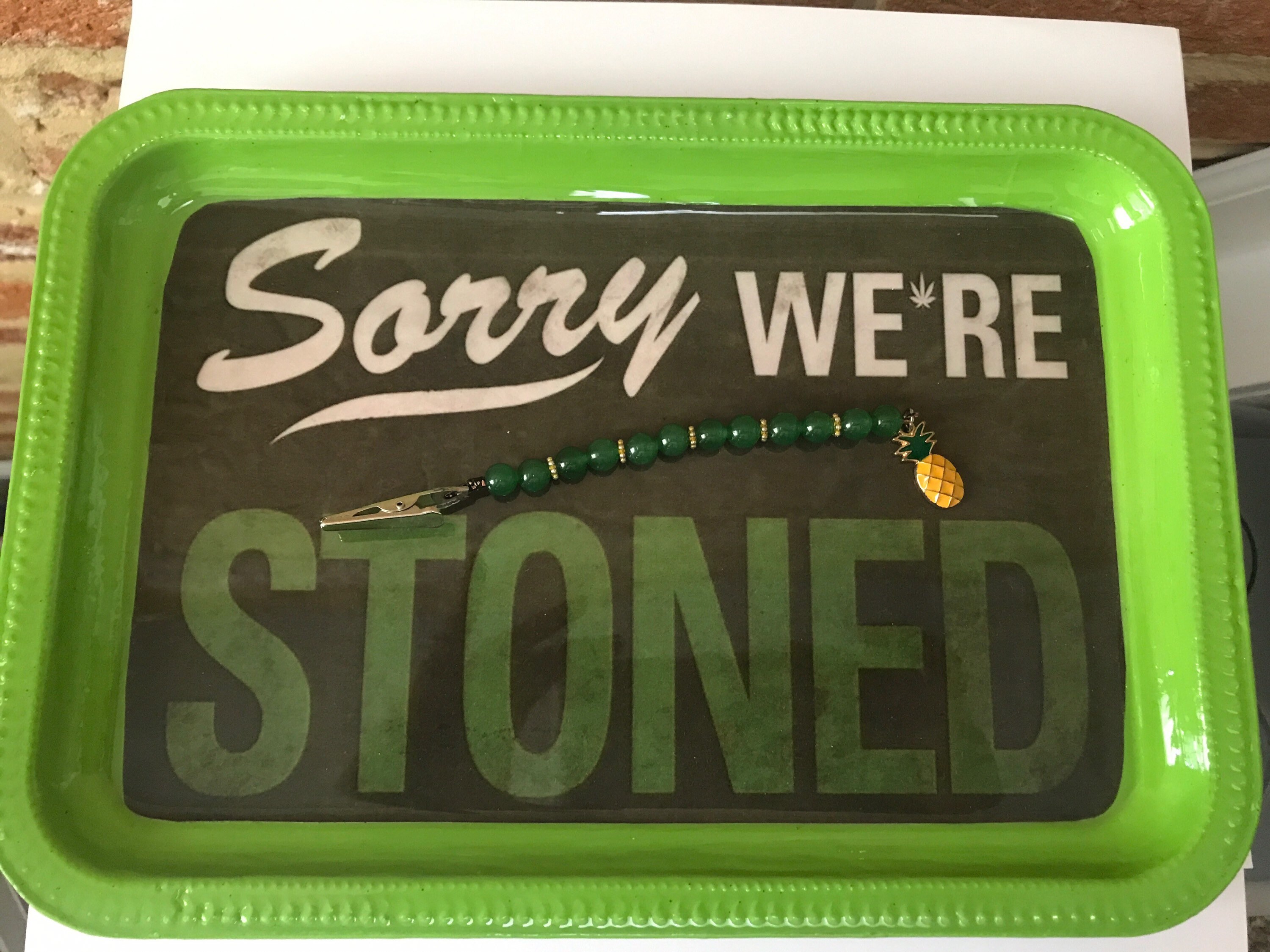 Sorry Were Stones Rolling Tray - Etsy