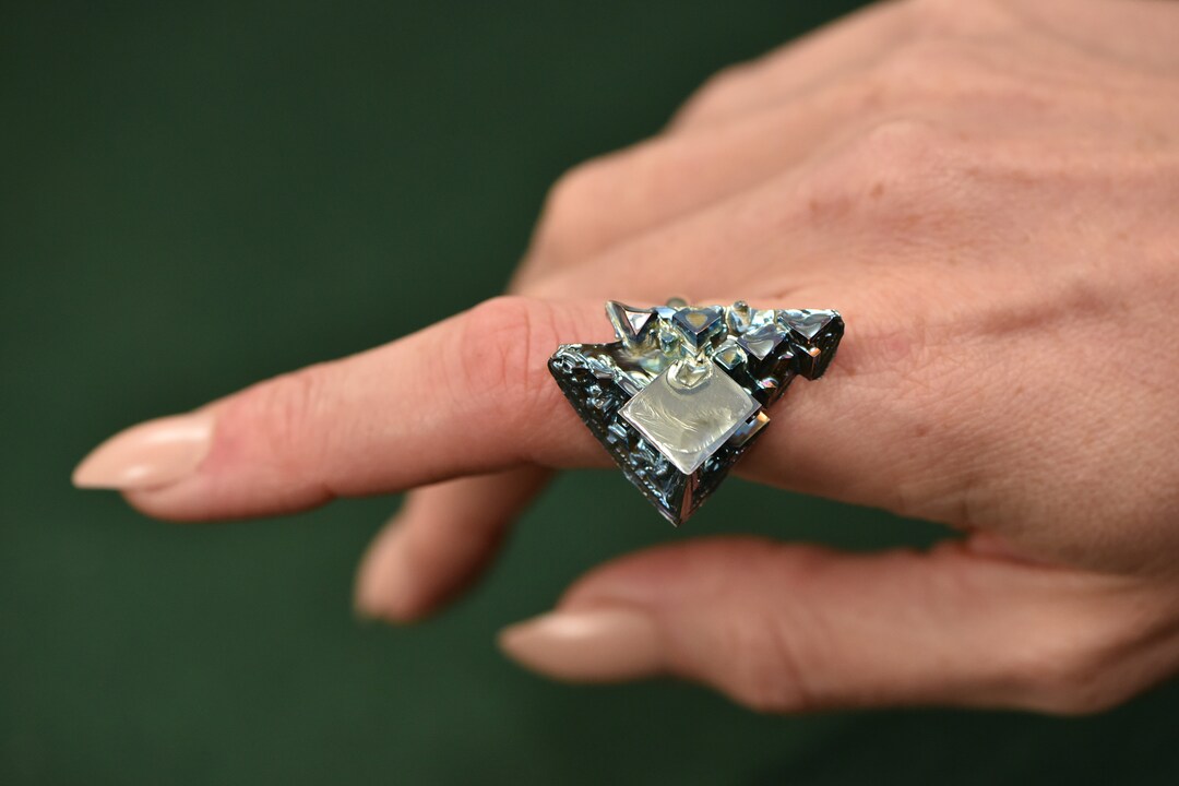 Light Blue Play Statement Cocktail Ring. Unique Crystals From - Etsy